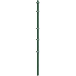Eckpfosten Arvotec "ESSENTIAL 180", gr&uuml;n, B:4cm H:240cm, Edelstahl, Kunststoff, Zaunpfosten, 4x4x240 cm f&uuml;r Mattenh&ouml;he 180 cm, zum Einbetonieren