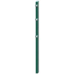 Zaunpfosten Arvotec "EXCLUSIVE 80", gr&uuml;n, H:140cm, Edelstahl, Kunststoff, Zaunpfosten, 6x4x140 cm f&uuml;r Mattenh&ouml;he 80 cm, zum Einbetonieren