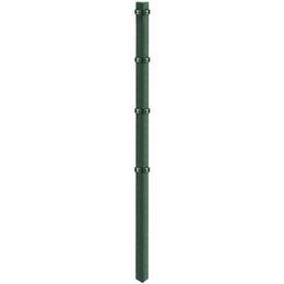 Eckpfosten Arvotec "EXCLUSIVE 160", gr&uuml;n, B:6cm H:220cm, Edelstahl, Kunststoff, Zaunpfosten, 6x6x220 cm f&uuml;r Mattenh&ouml;he 160 cm, zum Einbetonieren