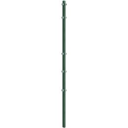 Eckpfosten Arvotec "ESSENTIAL 200", gr&uuml;n, B:4cm H:260cm, Edelstahl, Kunststoff, Zaunpfosten, 4x4x260 cm f&uuml;r Mattenh&ouml;he 200 cm, zum Einbetonieren