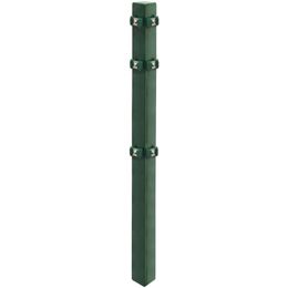 Eckpfosten Arvotec "EXCLUSIVE 120", gr&uuml;n, B:6cm H:120cm, Metall, Zaunpfosten, 6x6 cm f&uuml;r Mattenh&ouml;he 120 cm, zum Einbetonieren