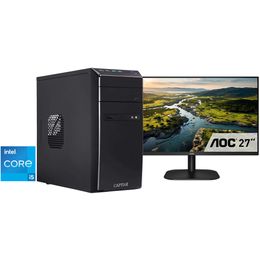 Captiva Business-PC-Komplettsystem "Power-Starter I98-563 TFT Bundle", Energieeffizienz: E (A-G), schwarz, Microsoft Windows 11 Home (64 Bit), 8 GB RAM 1.000 GB SSD, Computer_Komplettsysteme