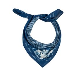 Modetuch Calvin Klein "GRAPHIC PRINT BANDANA", Damen, schwarz denim, Web, Kunstfaser, gemustert, Modet&uuml;cher, Onesize mit Muster