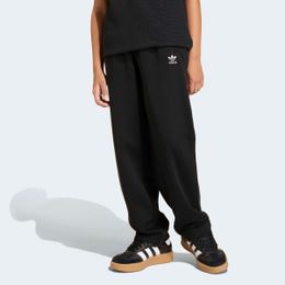 Sporthose adidas originals "KIDS, WEITES BEIN", Jungen, Gr. 128, N-Gr, schwarz,, Obermaterial: 70% Baumwolle, 30% Polyester, Hosen Sporthose