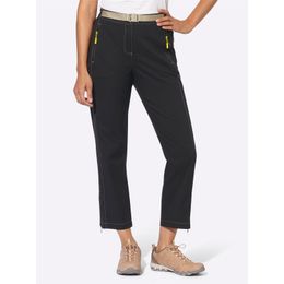 WITT Damen Funktionshose inklusive G&uuml;rtel, schwarz, Gr&ouml;&szlig;e 38