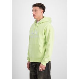 Hoodie Alpha Industries "Basic Hoodie BL", Damen, Gr. S, gr&uuml;n (arctic lime), Obermaterial: 80% Baumwolle, 20% Polyester, regular fit, Sweatshirts Hoodie