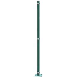 Zaunpfosten Arvotec "EASY 160", gr&uuml;n, H:169cm, Edelstahl, Kunststoff, Zaunpfosten, 6x4x169 cm f&uuml;r Mattenh&ouml;he 160 cm, zum Aufschrauben