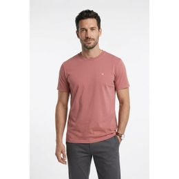 T-Shirt Calvin Klein Jeans "CLASSIC MONOGRAM", Herren, Gr. M, light mahogany, Single Jersey, Obermaterial: 100% Baumwolle, regular fit normal, Rundhals, eingesetzt abgesteppte Kante, Shirts T-Shirt, regular fit, Rundhalsausschnitt