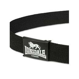 Koppelg&uuml;rtel Lonsdale "STARBOTTON", Damen, schwarz-wei&szlig; (schwarz, wei&szlig;), Kunstfaser, G&uuml;rtel Koppelg&uuml;rtel