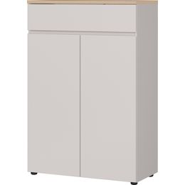 Aktenschrank Germania "Lissabon", kaschmir, lindberg, eiche, nachbildung, B:80cm H:120cm T:40cm, Holzwerkstoff, Schr&auml;nke