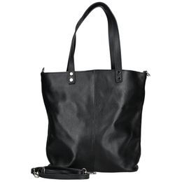Shopper Caprice "Caprice Taschen Nappaleder", Damen, Gr. onesize, schwarz, Leder, Taschen Shopper