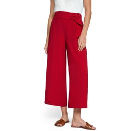 Culotte Zero "Damen mit weitem Bein", Damen, Gr. 34, Normalgr&ouml;&szlig;en, candy rot, Obermaterial: 100% Polyester, 7/8-L&auml;nge, Hosen Culotte, Schnallen