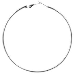 Adelia&acute;s Paar Creolen ADELIA&acute;S "Damen Ohrringe &ndash; Creole aus Edelstahl", Damen, Gr. Damen, Edelstahl, silber, Ohrringe, Ideal zum Verschenken &ndash; schlicht und stilvoll