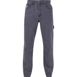 Bequeme Jeans Karl Kani "Karl Kani Herren KK Retro Tapered Workwear Denim", Damen, Gr. 28, Normalgr&ouml;&szlig;en, light grau, 100% Baumwolle, unifarben, normal, Jeans
