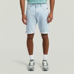 G-Star Raw Jeansshorts G-STAR "Mosa", Herren, Gr. 29, N-Gr, beached faded blau galena, Denim/Jeans, Obermaterial: 100% Baumwolle, regular fit kniefrei, Jeans Jeansshorts, mit Umschlagsaum