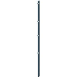Zaunpfosten Arvotec "EXCLUSIVE 180", grau, H:240cm, Edelstahl, Kunststoff, Zaunpfosten, 6x4x240 cm f&uuml;r Mattenh&ouml;he 180 cm, zum Einbetonieren