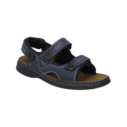 Sandale Josef Seibel "Franklyn", Herren, Gr. 42, blau (blau, schwarz), Obermaterial: 100% Textilmaterial TEXMAT., Schuhe Sandale