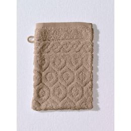 Handtuch Ross Gr. 1, beige, B:50cm L:100cm, Walkfrottee, 100% Baumwolle, Handt&uuml;cher