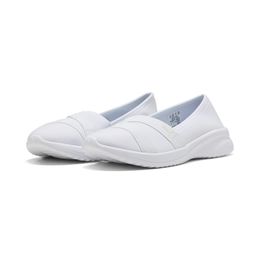 Ballerina Puma "Adelina 2 Sneakers Damen", Damen, Gr. 40.5, wei&szlig;, Obermaterial: Textil. Futter: Textil. Innensohle: Textil. Laufsohle: Synthetik, Schuhe Ballerina
