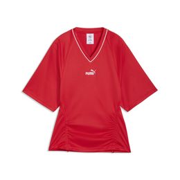 Trainingsshirt Puma "FUTURE.Puma.ARCHIVE Slim Fu&szlig;balltrikot Damen", Damen, Gr. XL, for all time rot, Obermaterial: 100% Polyester, clean, slim fit, V-Ausschnitt, Shirts