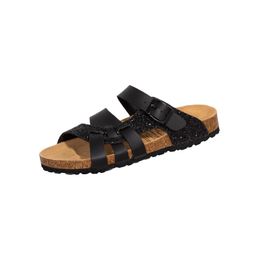 Pantolette Lico "Bioline Pantolette Gleam", Damen, Gr. 38, schwarz, Obermaterial: 100% Synthetik synthetic., Schuhe Pantolette