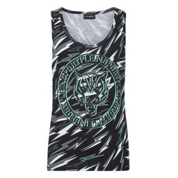 T-Shirt Plein Sport "Tanktop", Jungen, Gr. S, 0263, schwarz, mintgr&uuml;n, Obermaterial: 100% Baumwolle, Shirts T-Shirt