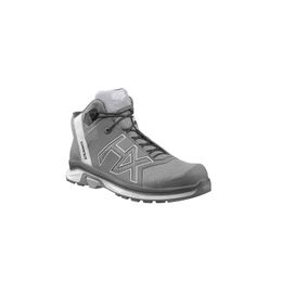 Sneaker HAIX "CONNEXIS Go GTX Ws mid", Damen, Gr. 4,5, silber (silber, wei&szlig;), Obermaterial: 50% Textilmaterial TEXMAT. 50% sonstige Fasern AF., Schuhe Sneaker
