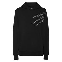 Sweatshirt Plein Sport "Scratch", Jungen, Gr. 4XL, silber (0270, schwarz, silber), Obermaterial: 88% Baumwolle, 12% Polyester, Sweatshirts Sweatshirt