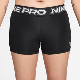 Trainingstights Nike "W NP 365 MR 3IN SHORT TT GRX", Damen, Gr. L, N-Gr, schwarz, wei&szlig;,, Obermaterial: 83% Polyester, 17% Elasthan, Hosen, sportlicher Stil