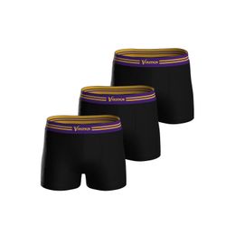 Boxershorts NFL "Boxershort NFL 3pk Boxers 3er Pack", Damen, Gr. L, bunt (minnesota vikings), Obermaterial: 95% Baumwolle CO. 5% Elasthan EL., Unterhosen