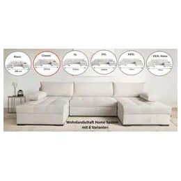 Wohnlandschaft OTTO HOME "Home System U-Form, von B: 269-352 cm w&auml;hlbar, 6 Varianten zur Auswahl", anthrazit, B:307cm H:41cm T:161cm, 100%Polyester, Sofas, Wohnlandschaft, Bettfunktion, Bettkasten & Zierkissen, Federkern