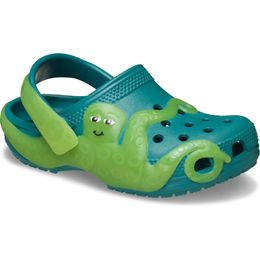 Clog Crocs "Classic", M&auml;dchen, Gr. 23, deep dive, Croslite&trade;, kontrastfarbene Details, Schuhe Clog, Sommerschuh, Hausschuh mit schwenkbarem Fersenriemen