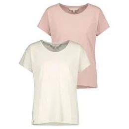 alife and kickin Rundhalsshirt ALIFE & KICKIN "Damen SofiaAK A Kurzarmshirt, Shirt", Damen, Gr. M, wei&szlig;, blossom, 100% Baumwolle (Bio), Shirts Rundhalsshirt, leichtes Sommer-Top aus Bio-Baumwolle mit Rundhals