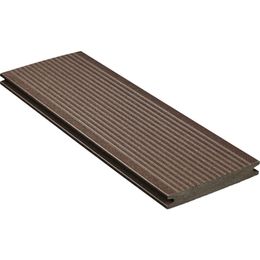 NATURinFORM WPC-Terrassendiele 21x140 mm DIE KERNIGE schwarzbraun massiv, 3000 mm