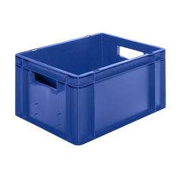 Euro-Format-Stapelbeh&auml;lter, W&auml;nde und Boden geschlossen, LxBxH 400 x 300 x 210 mm, blau, VE 5 Stk kaiserkraft