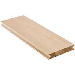 NATURinFORM WPC-Terrassendiele 25x140 mm Piazza Pro elfenbein massiv, 4000 mm