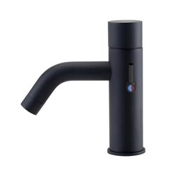 Benkiser Metrix Fashion Infrarot Waschtischarmatur 1996063F02 mit Mischer, f&uuml;r Netzbetrieb, ber&uuml;hrungslos, schwarz
