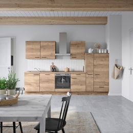 Nobilia K&uuml;chenblock Structura Low m. Ger&auml;ten Eiche dunkel
