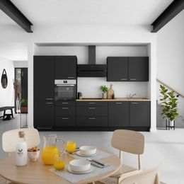 Nobilia K&uuml;chenblock Touch High m. Ger&auml;ten Schwarz