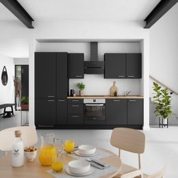 Nobilia K&uuml;chenblock Touch High m. Ger&auml;ten Schwarz