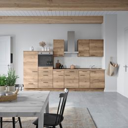 Nobilia K&uuml;chenblock Structura Low m. Ger&auml;ten Eiche dunkel