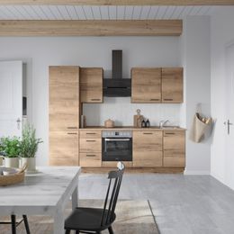 Nobilia K&uuml;chenblock Structura High m. Ger&auml;ten Eiche dunkel