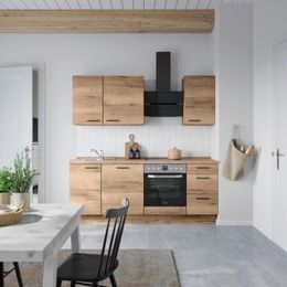 Nobilia K&uuml;chenblock Structura High m. Ger&auml;ten Eiche dunkel