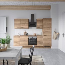 Nobilia K&uuml;chenblock Structura High m. Ger&auml;ten Eiche dunkel