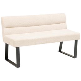 Livetastic Sitzbank, Beige, Metall, Textil, 3-Sitzer, 140x83x61 cm, Esszimmer, B&auml;nke, Sitzb&auml;nke