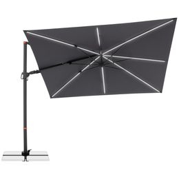 Doppler Ampelschirm Myzone LED Anthrazit ca. 300x220cm