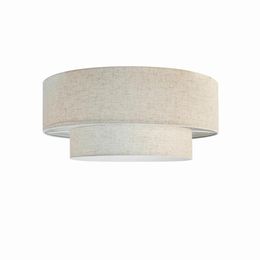 Nordlux Deckenleuchte, Beige, Textil, rund,rund, 22 cm, Lampen & Leuchten, Innenbeleuchtung, Leuchten nach R&auml;umen, B&uuml;rolampen