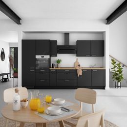 Nobilia K&uuml;chenblock Touch High m. Ger&auml;ten Schwarz