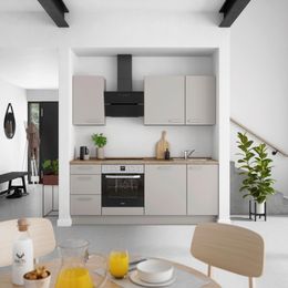 Nobilia K&uuml;chenblock Touch High m. Ger&auml;ten Grau