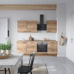 Nobilia K&uuml;chenblock Structura High m. Ger&auml;ten Eiche dunkel